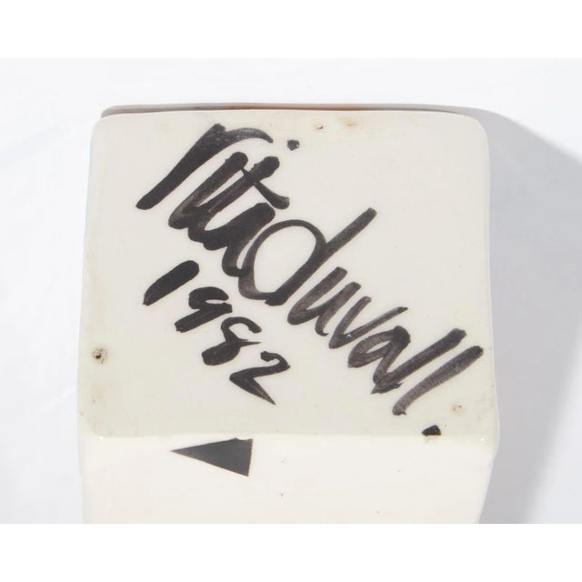 1982 Postmodern Ceramic Vase Signed by Rita Duvall | Chairish