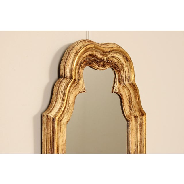 Vintage Italian Painted Keyhole Mirror | Chairish