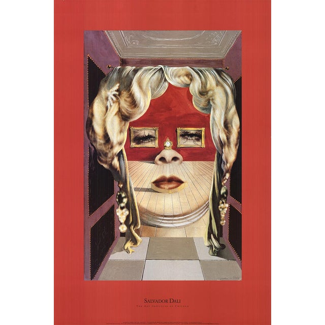 1994 Salvador Dali 'Mae West, C' Surrealism Offset Lithograph | Chairish