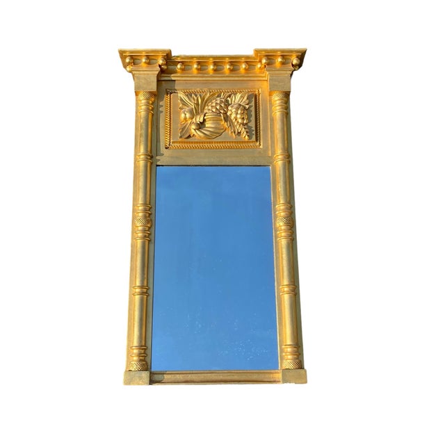 Antique Federal Style Triple Gilded Mirror - Foster Brothers Boston ...