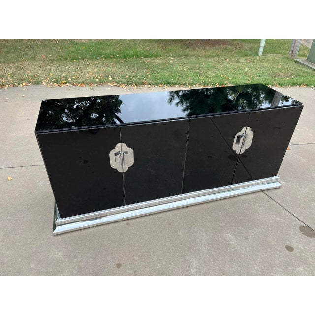Black and chrome sideboard store