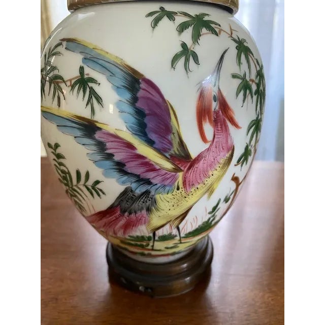 Antique Chinese Crane Ginger Vases - A Pair | Chairish