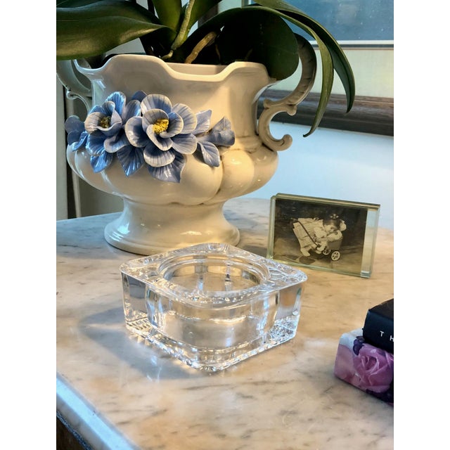 Mid 20th Century French Art Deco Cut Glass Dish | Chairish