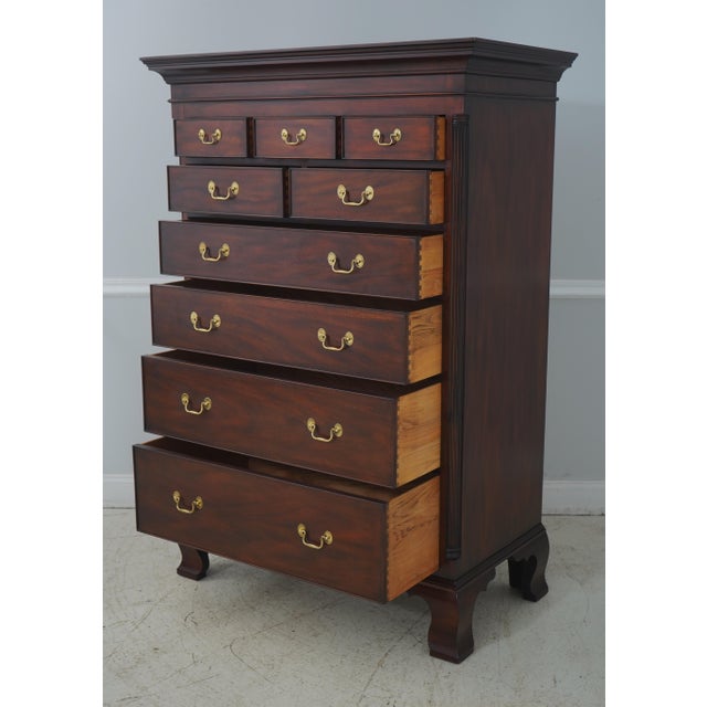 Henkel Harris Mahogany New Market High Chest | Chairish