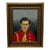 1990s Oil Painting Portrait Charles Prince of Wales Wearing Red Mess ...