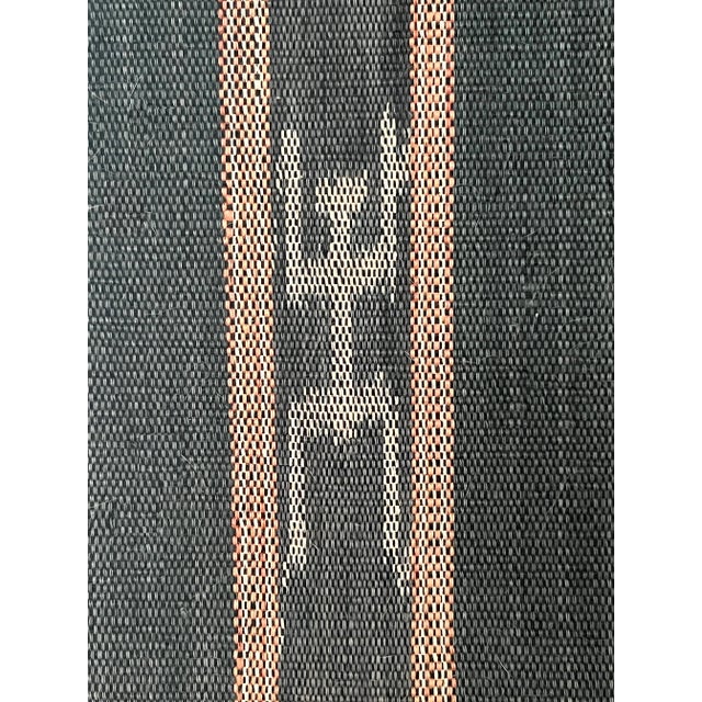 Ifugao Tribal Textile Charcoal Black Ikat Loom Wall Hanging / Runner ...