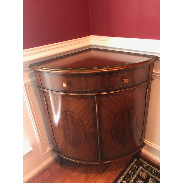 Maitland Smith Hand Painted Accent Cornet Cabinet | Chairish