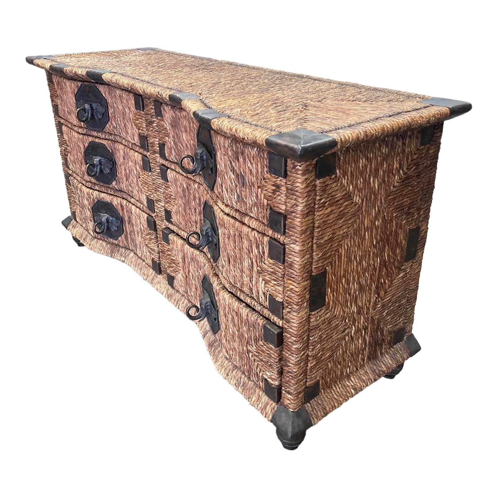 1980s Maitland-Smith Chest of Drawers | Chairish