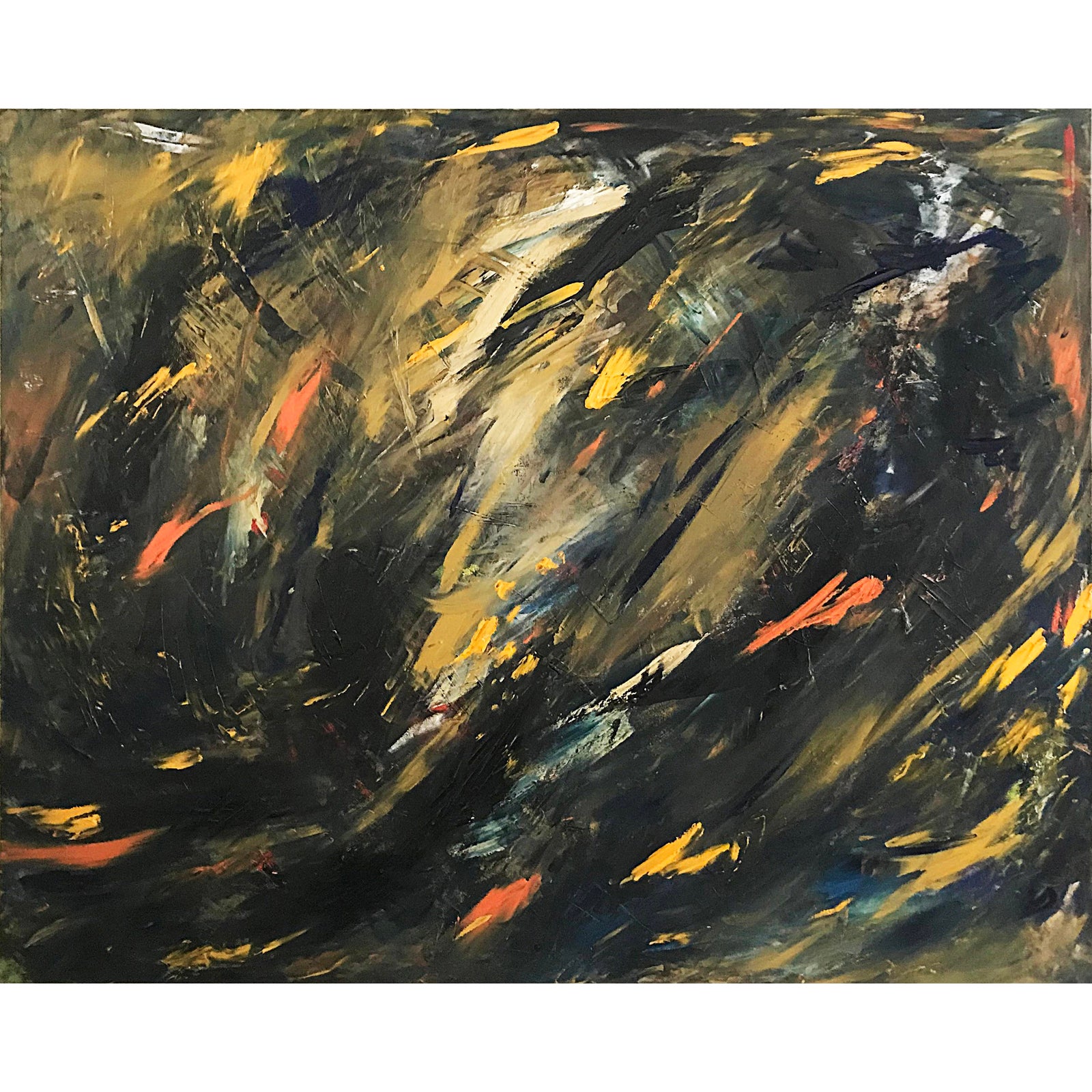 "Moon Shadows" Original Large Abstract Expressionist Oil Painting by ...