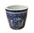 Chinese Blue White Kirin Flower Porcelain Pot Vase | Chairish