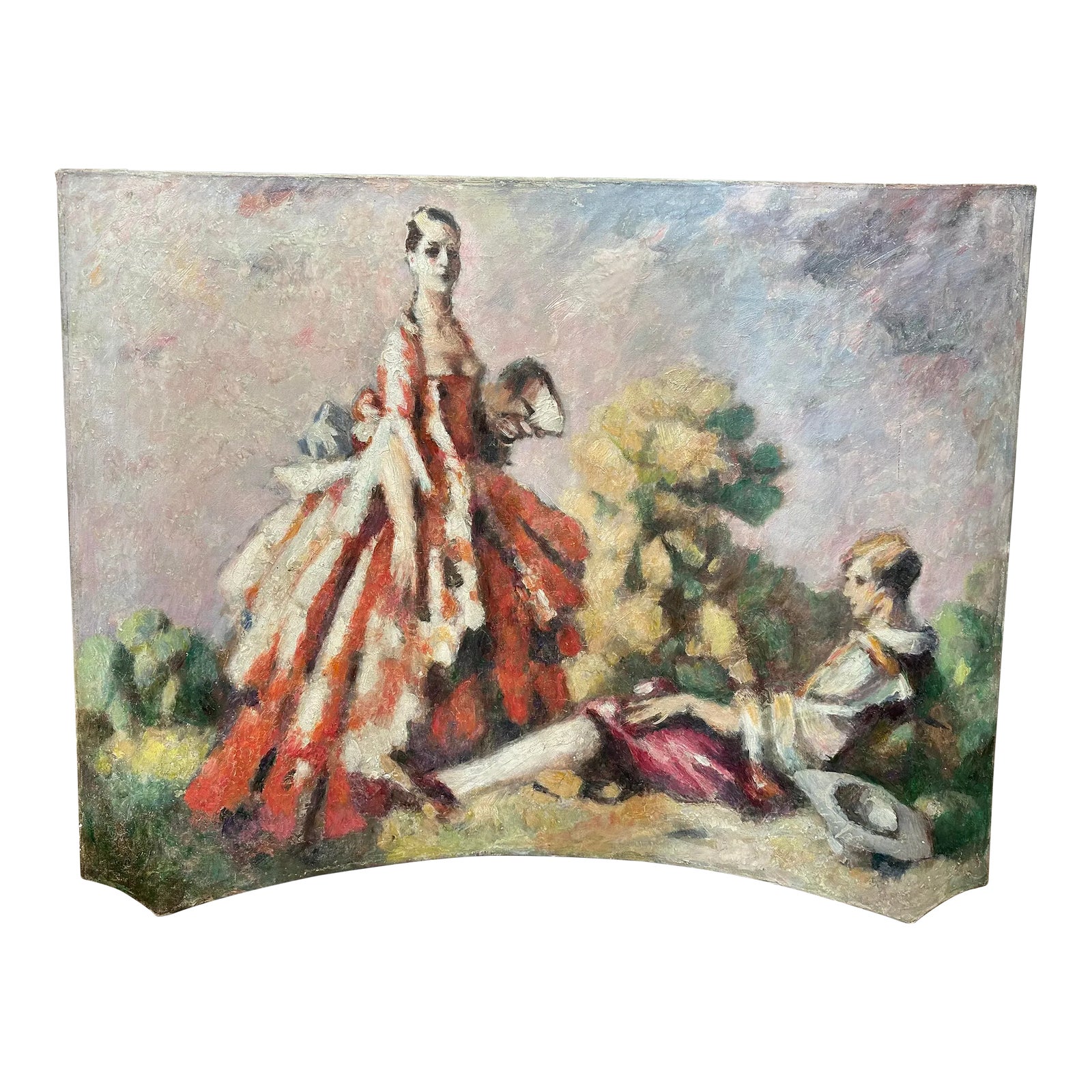 Early 20th Century Charles Guérin Painting | Chairish