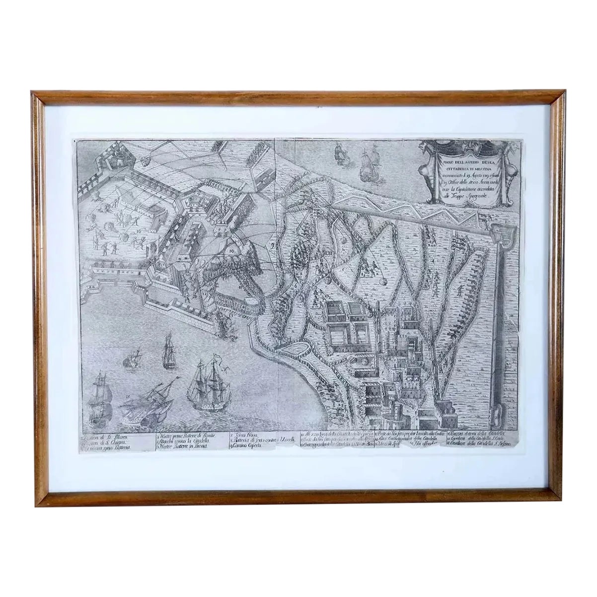Antique Francesco Ciche Engraving, Map And Plan Of The Siege Of The ...