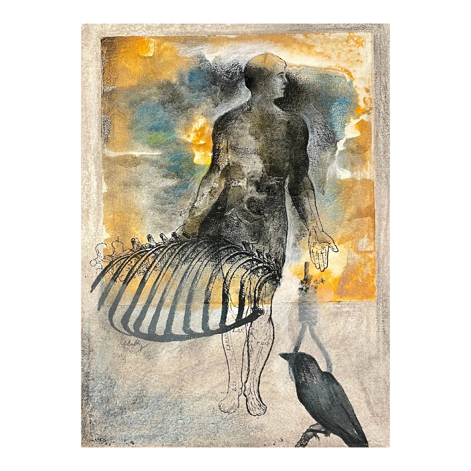 Neil Meitzler Mixed Media Painting | Chairish