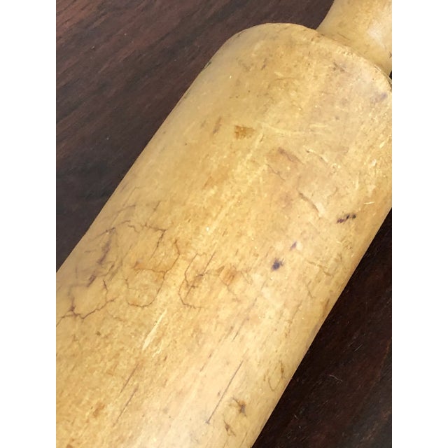 Primitive Early 19th Century Wood Rolling Pin | Chairish