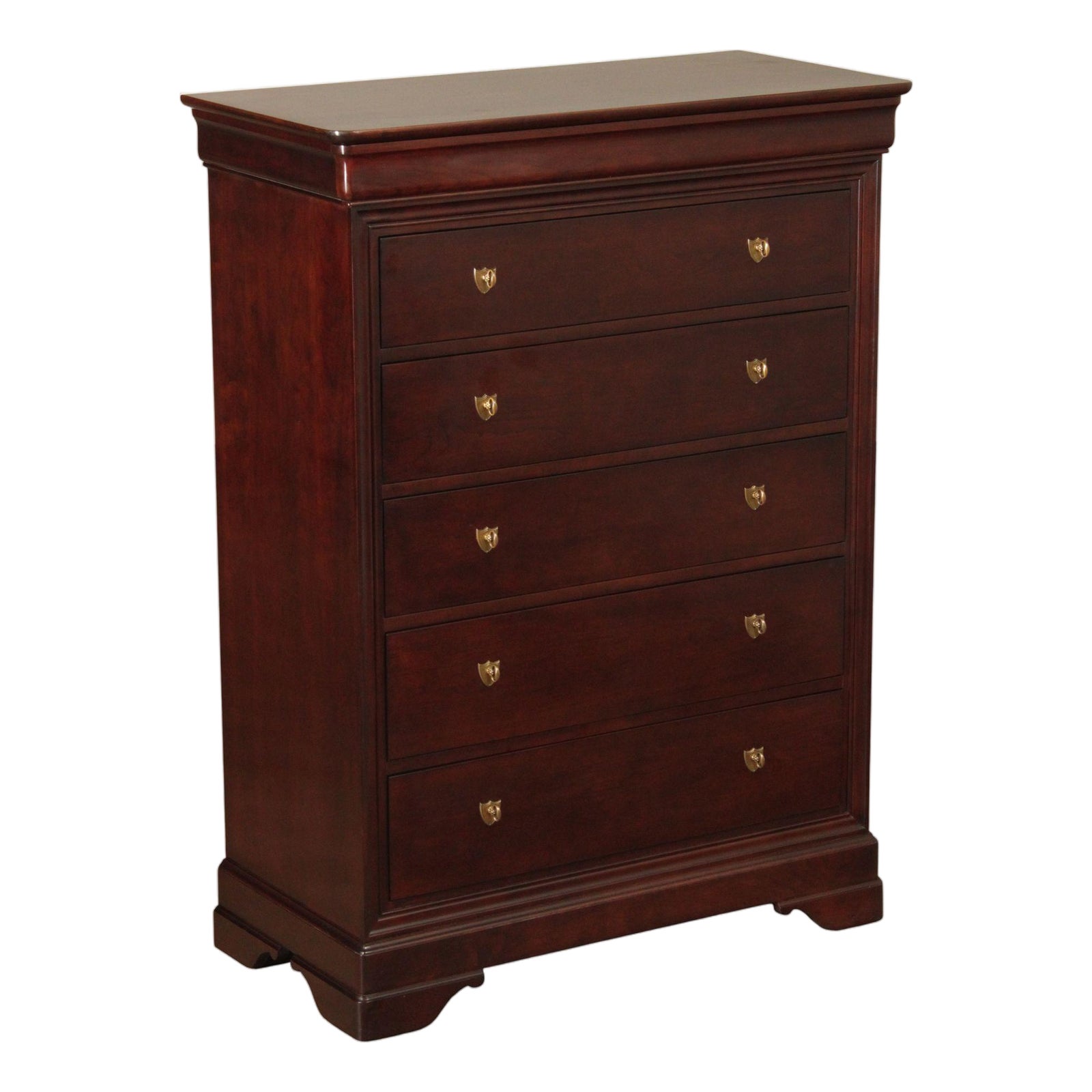 Stickley Marseilles Louis Philippe Style Cherry Tall Chest | Chairish