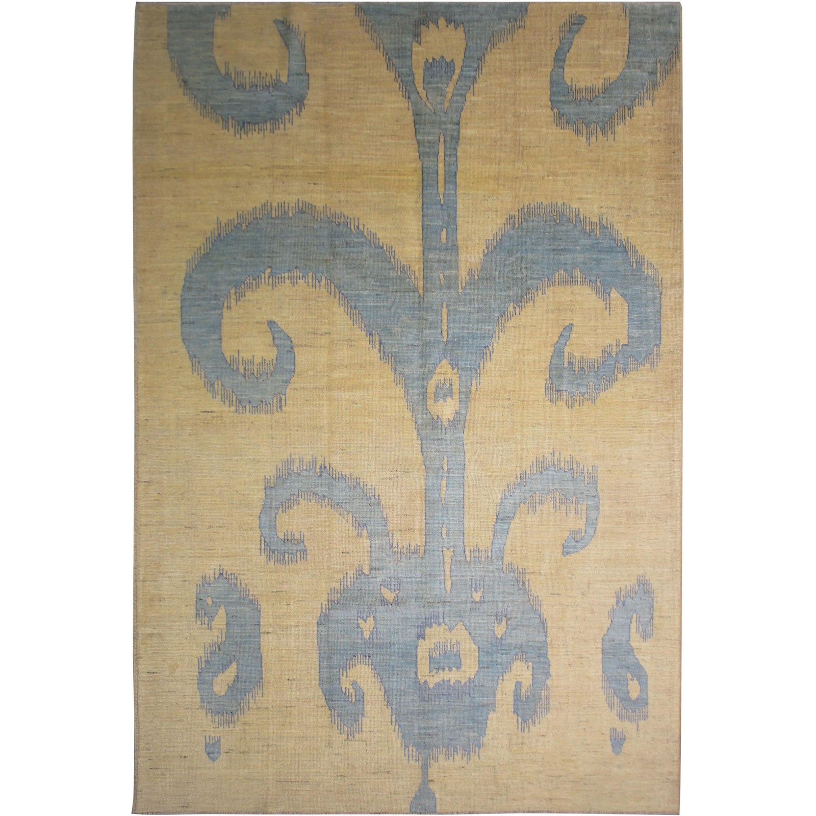 Aara Rugs Hand Knotted Modern Ikat Rug - 14' X 10' | Chairish