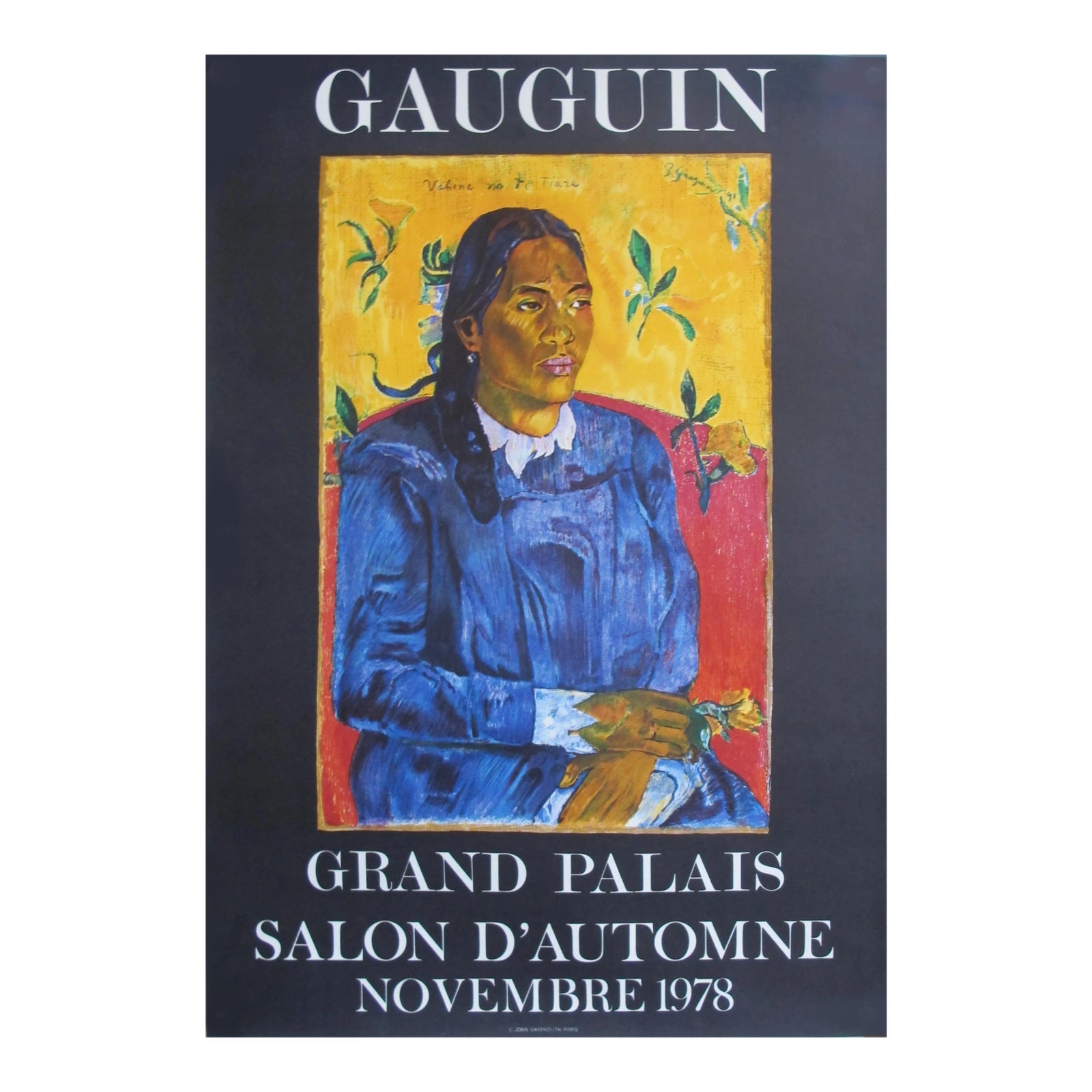 Original 1978 Exhibition Poster, Paul Gauguin, Grand Palais Salon d ...
