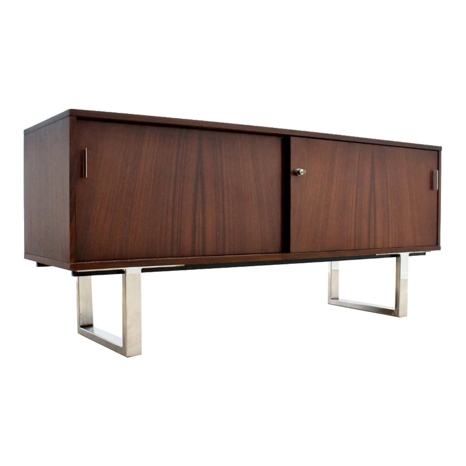 1970s Rosewood & Chrome Credenza by Trevor Chinn & Ray Leigh for Gordon Russell | Chairish