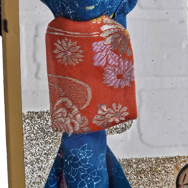 Japanese Shadow Box Lamp Diorama Geisha Scene 13" H | Chairish