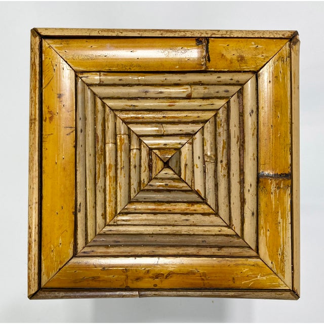 Pencil Reed Pedestal Table or Stand | Chairish