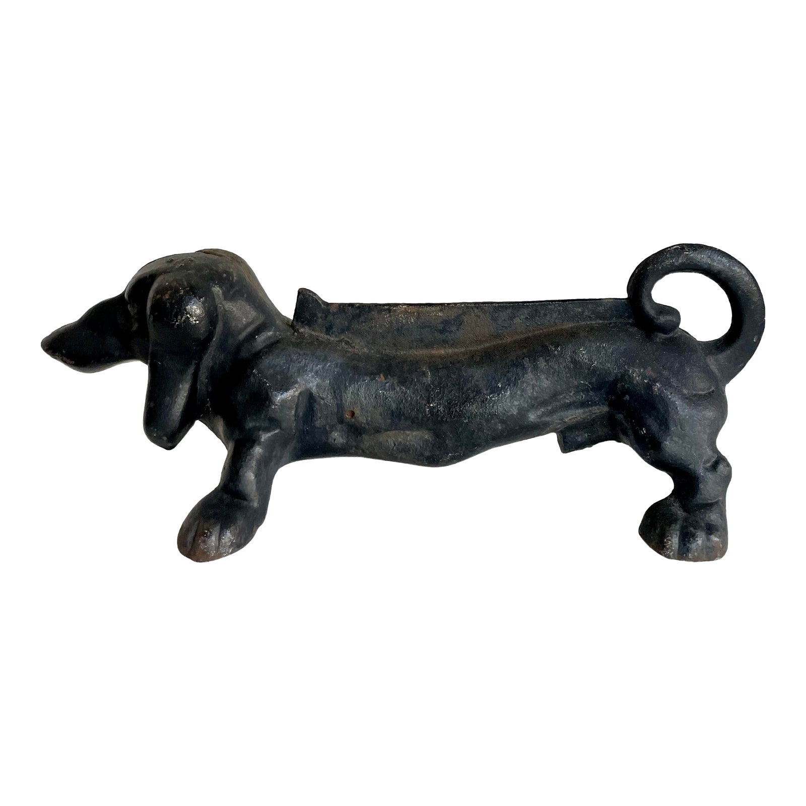 Antique Dachshund Dog Iron Boot Scraper | Chairish