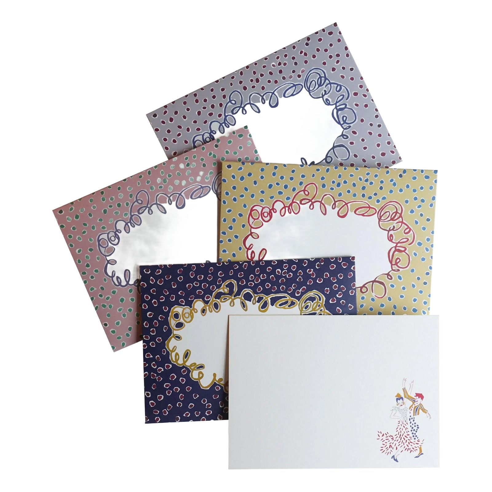 Happy Menocal "Flamenco" Stationery - Variety Set of 20 Cards and ...