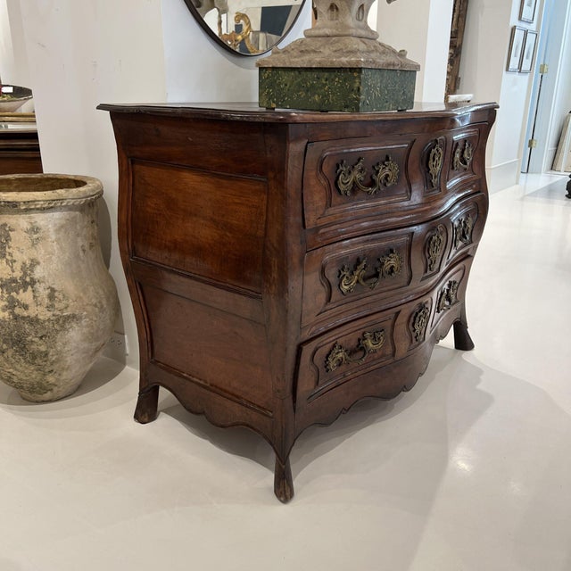 18th Century Louis Xiv/Xv Walnut Bombe Chest With Hoof Foot | Chairish