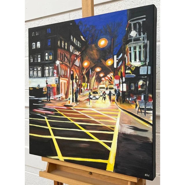 Angela Wakefield, New Cross London City Street Scene at Night by ...