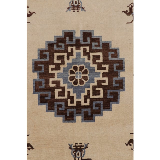 Rug & Kilim’s Art Deco Style Rug With Medallion and Butterfly Patterns ...