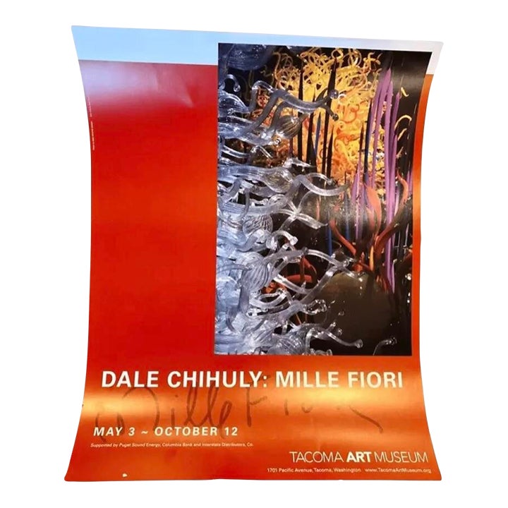 Dale Chihuly Mille Fiori 2003 Exhibit Poster Tacoma Art Museum | Chairish