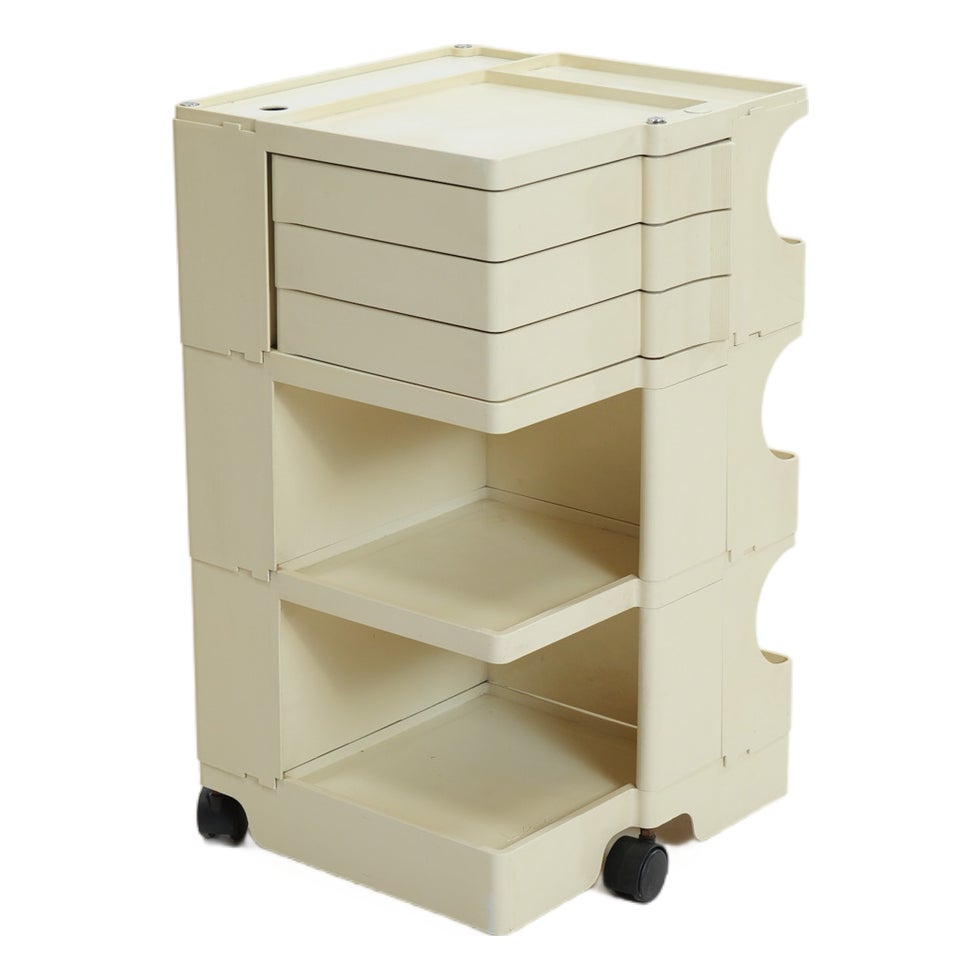 Space Age Boby Storage Trolley in White by Joe Colombo, 1970s | Chairish