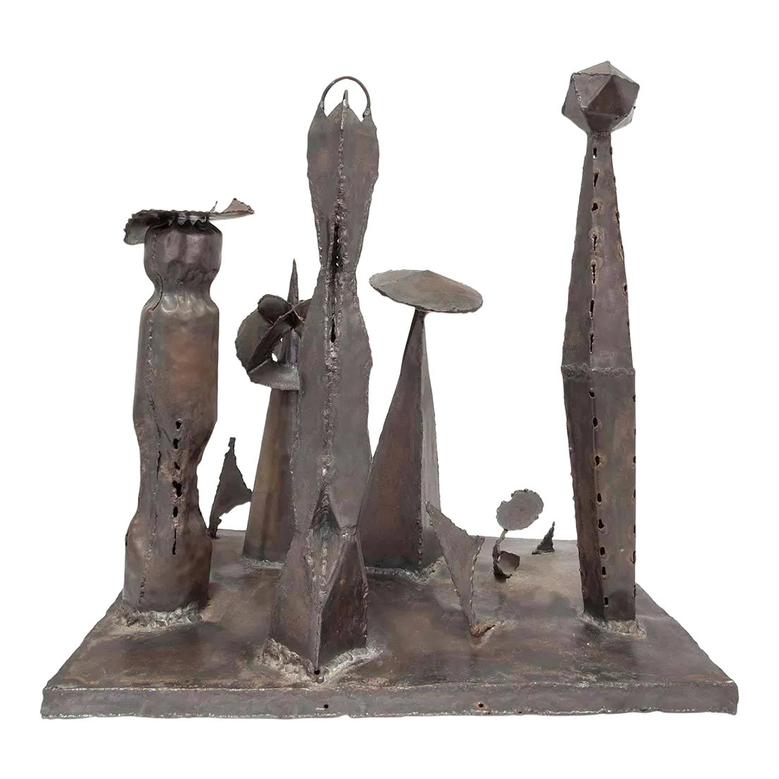 Unknown, Mid Century Modern Brutalist Welded Expressionist Sculpture ...