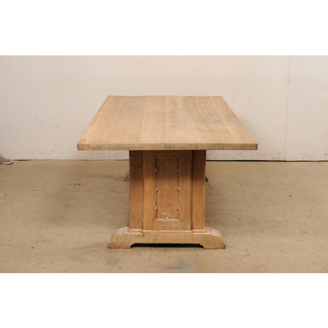 Antique French Trestle Leg Table | Chairish
