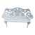Antique Victorian Kramer Bros Cast Iron Fern Decorated Garden Bench ...