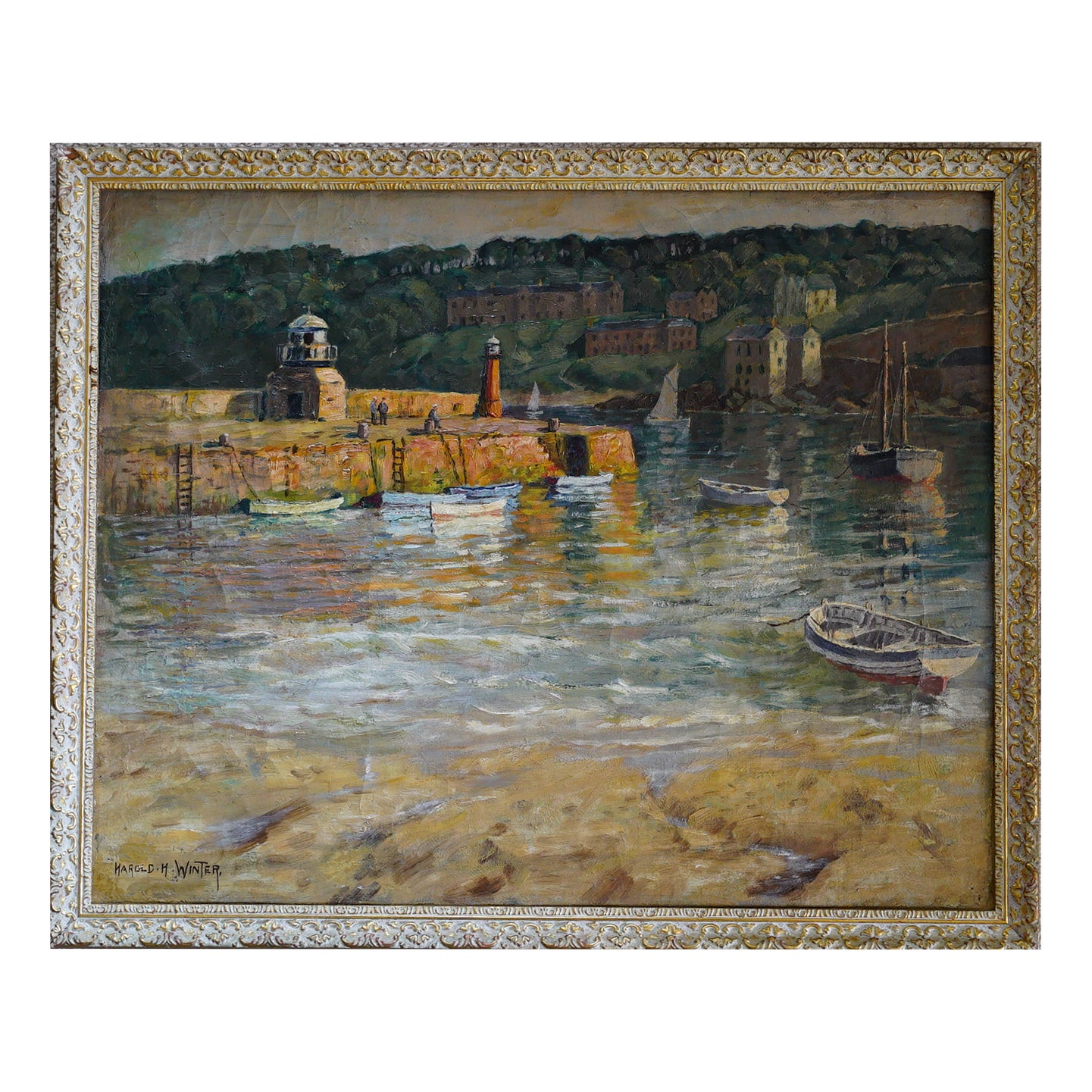Harold Winter, St Ives, Cornwall, 1960s, Oil on Canvas, Framed | Chairish