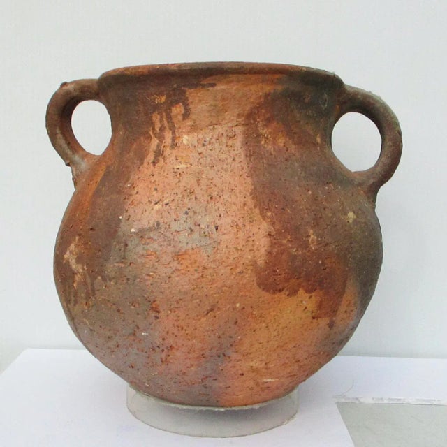 Stone Ware Native Storage Jar. | Chairish