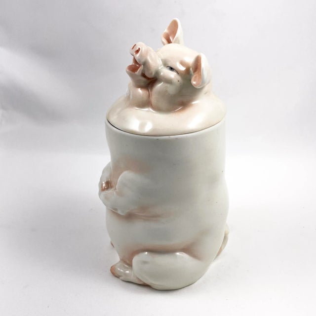 Antique German Porcelain "Singing Pig" Humidor by Schierholz & Sohn ...