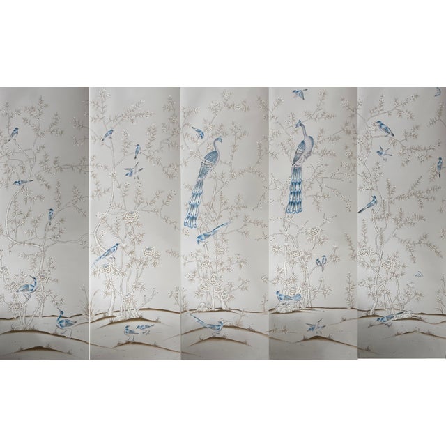 Chinoiserie Wallpapers Chinoiserie Hand Painted Wallpapers on Silk ...