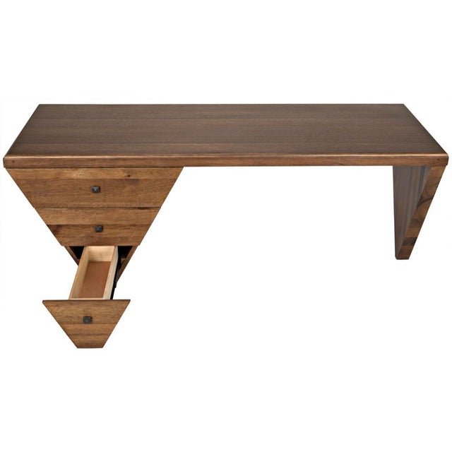 Tetramo Desk, Dark Walnut | Chairish
