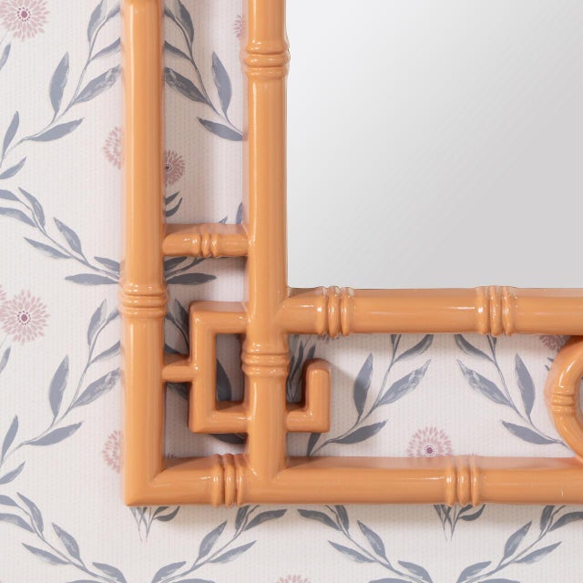 Shing Pagoda Wall Mirror, Glossy Spice | Chairish