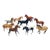 Set of Nine Small Breyer Style Horses | Chairish