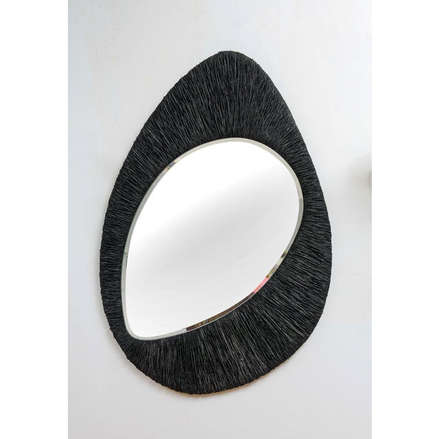 Bespoke Sculptural Slate Mirror | Chairish