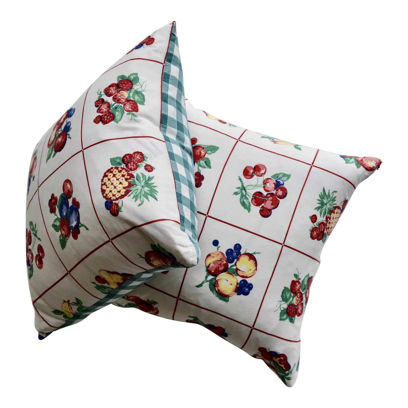 1940’s Country Pillows a Pair | Chairish