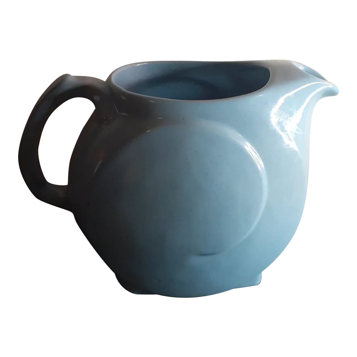 1960s Frankoma Blue Pitcher | Chairish