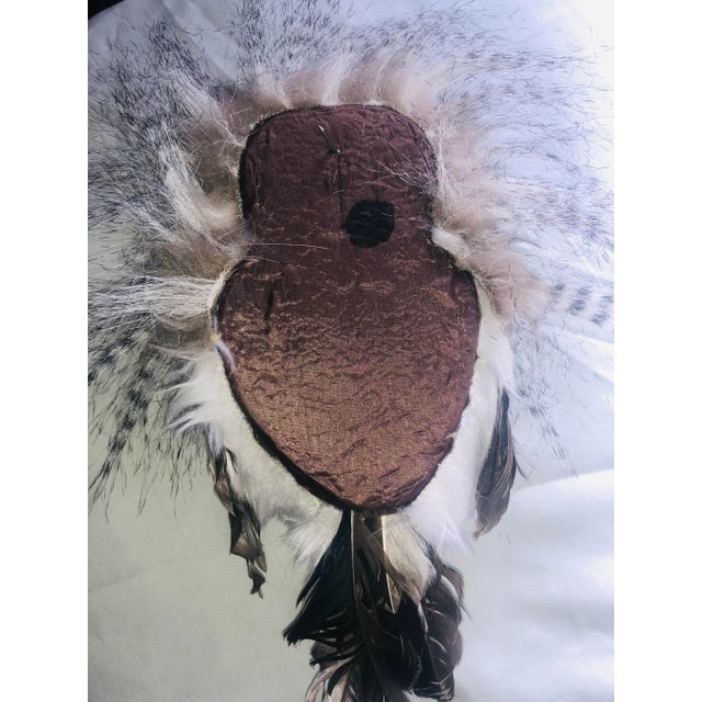 Mid-Century Modern White Feathered Owl Decoration | Chairish
