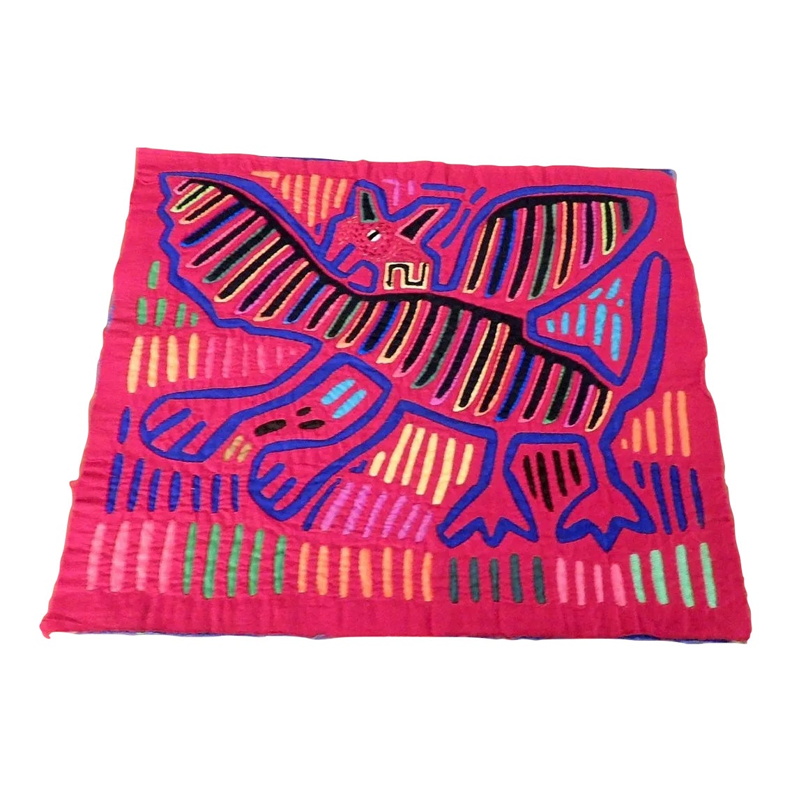 1970s Mola Textile Quilted Art of Panama Kuna Guna Indians Flying ...