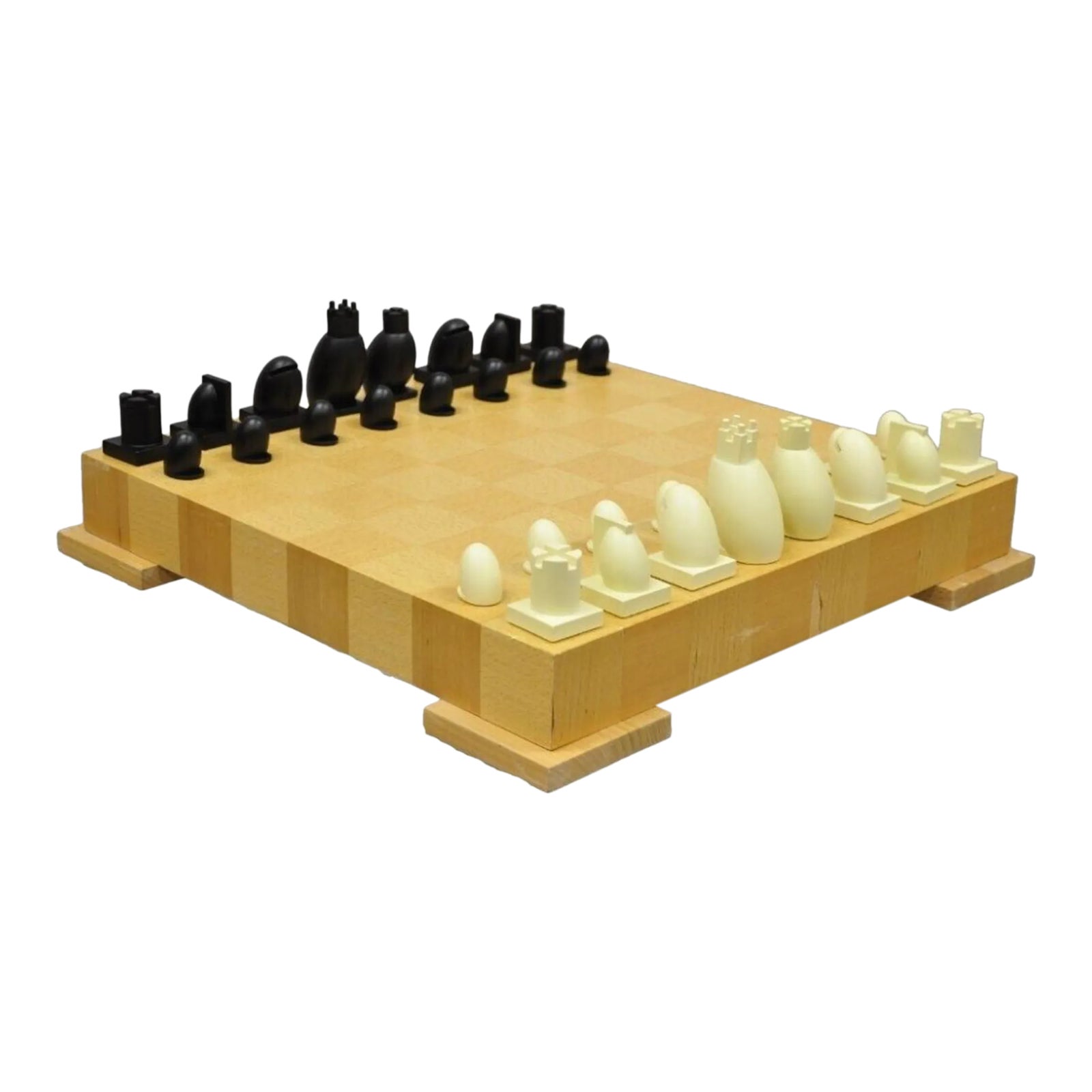 1990s Michael Graves Chess and Checkers Postmodern Set Maplewood Board ...