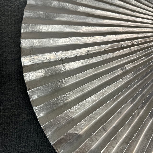 Arteriors Home Modernist Pleated Aluminum Discs, a Set a Four | Chairish