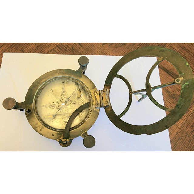 Adam's, London, 18th Century Antique Brass Compass/Sundial, Circa 1745 ...