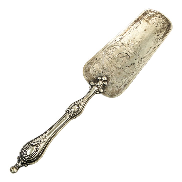 German Art Nouveau Cake Spatula, 1890s | Chairish